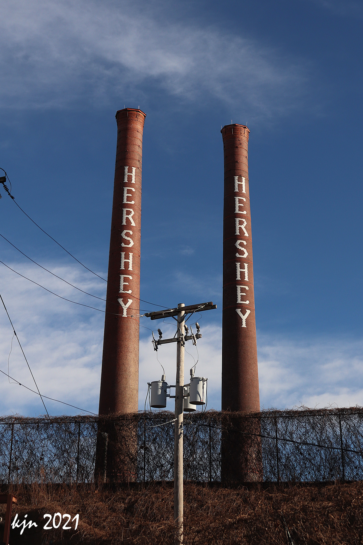 The Outskirts of Suburbia: Hershey's Twin Smoke Stacks