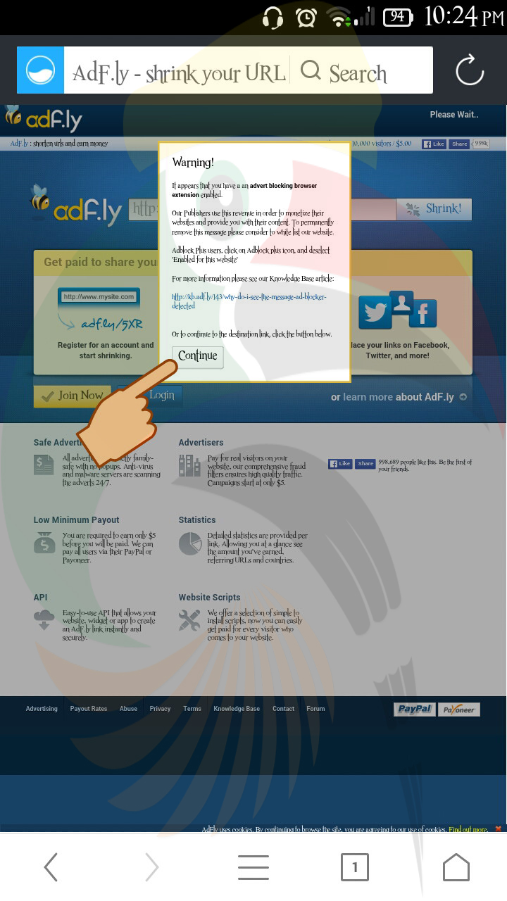 Adf.ly ခံထားေသာ download Link မွ download လုပ္နည္း | Zomi Music Studio