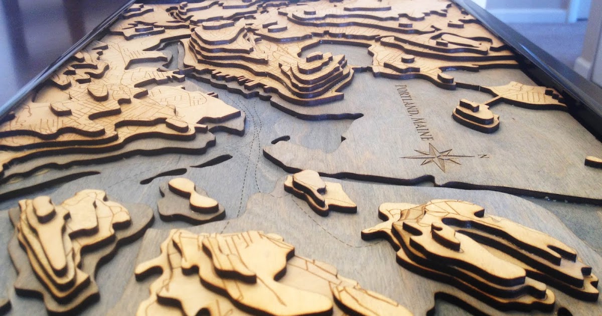 HOW ARE LASER CUT MAPS CREATED?