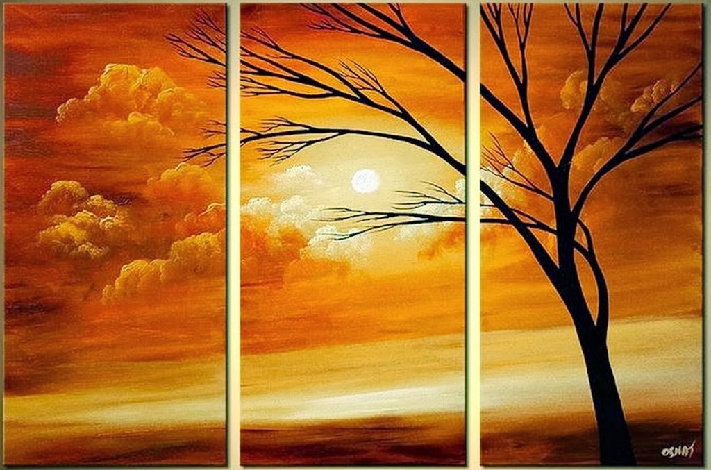 El arte es su máxima expresión : 30 Cuadros Trípticos Pintados al Óleo ...