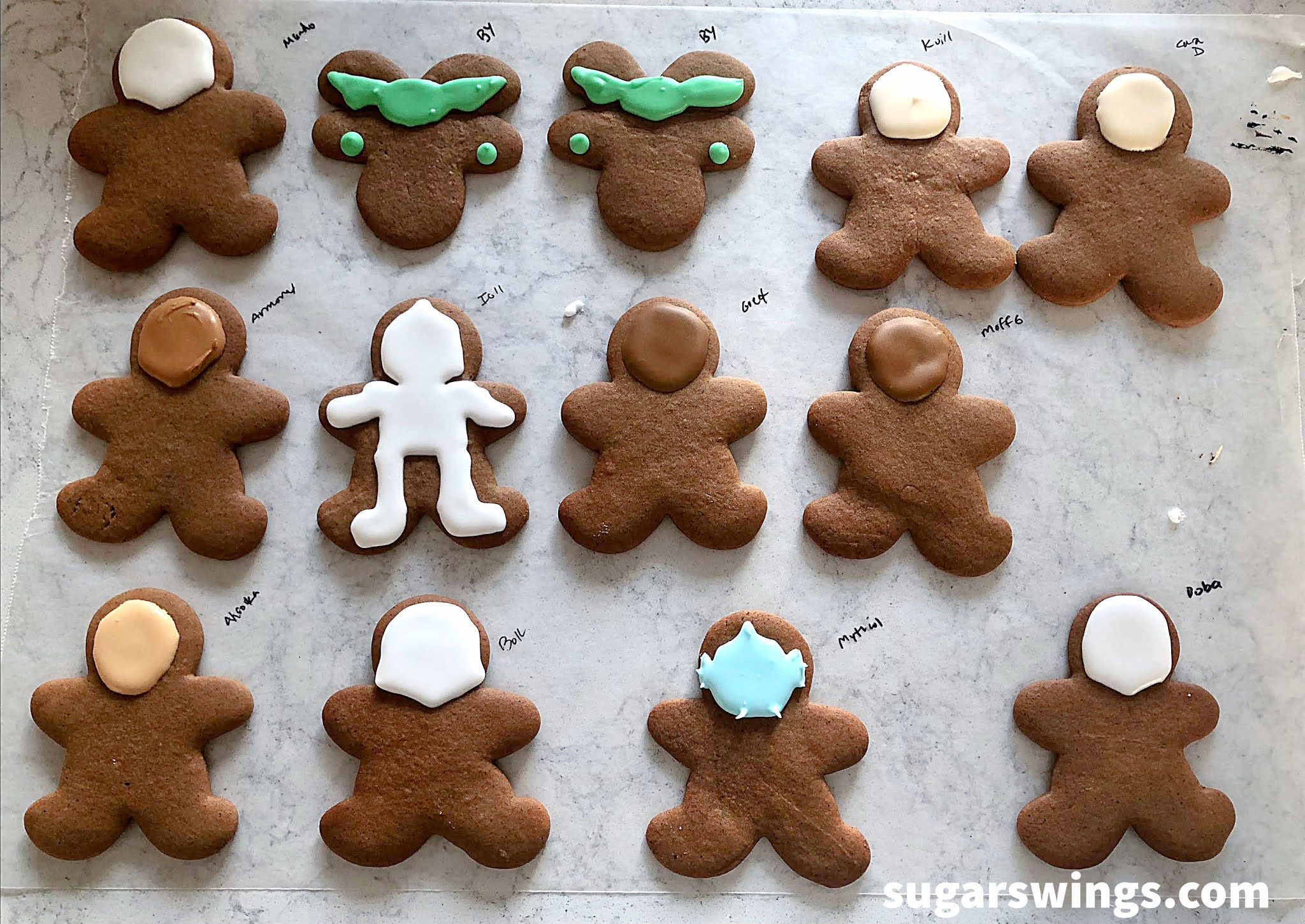 Sugar Swings! Serve Some: The Mandalorian Gingerbread Men Cookies