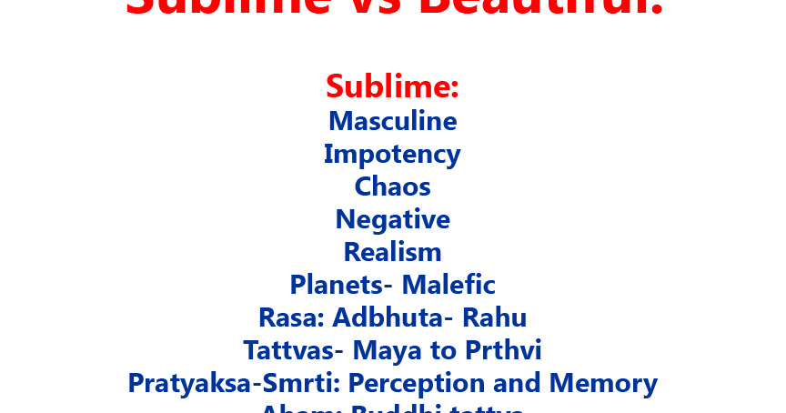 Heartspace: Art: Sublime vs Beautiful
