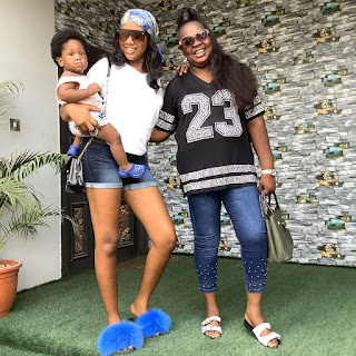Photo of Uche Nancy and her daughter, Chinenye Nnebe & her Grand son