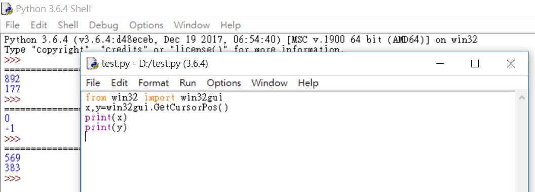 Eric Yangs Notepad Python How To Get Mouse X Y Pos In Screen By
