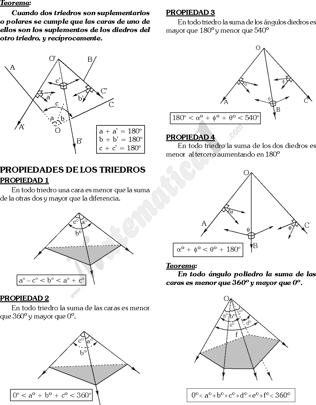 ÁNGULOS EN EL ESPACIO - DIEDROS Y TRIEDROS EJERCICIOS RESUELTOS PDF