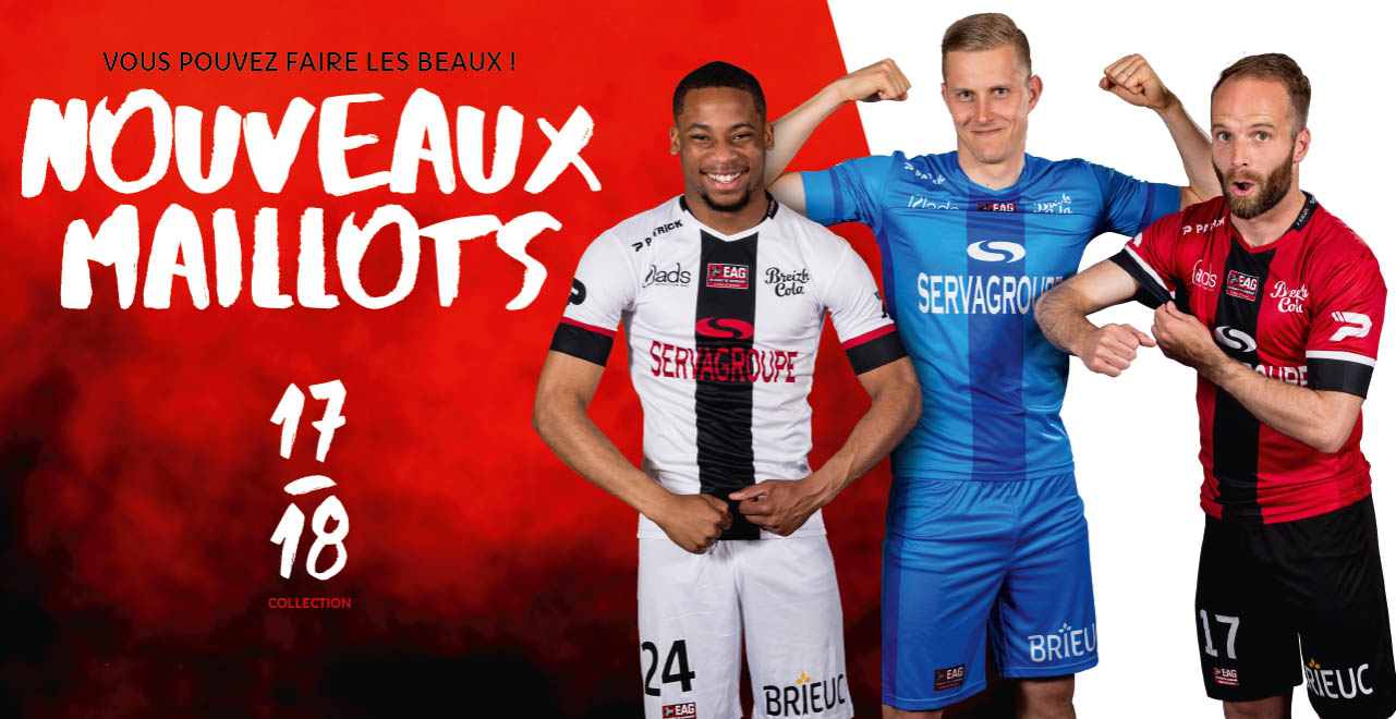 EA Guingamp 17-18 Home, Away and Third Kits Released - Footy Headlines