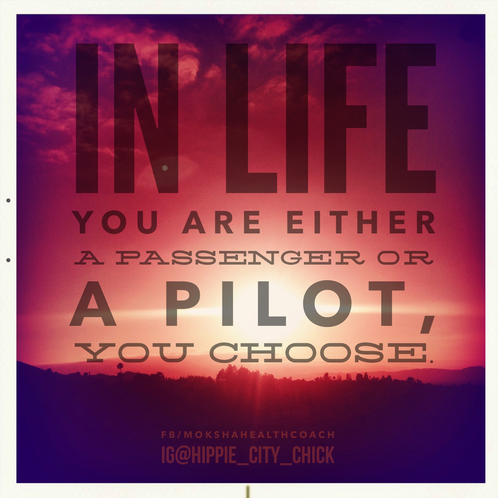 Hippie City Chick: Motivation