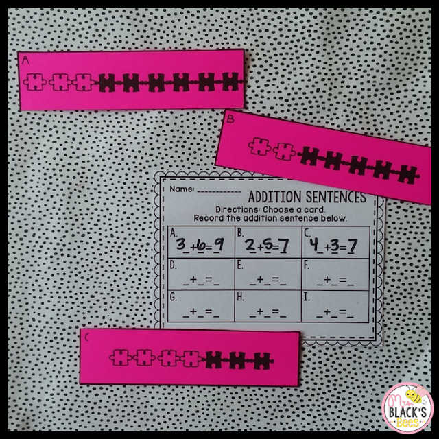 Non Themed Math Stations for First Grade | Mrs. Black's Bees