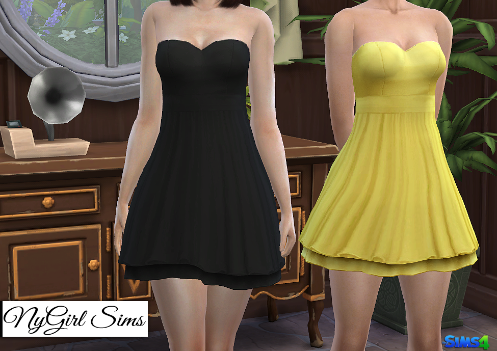 NyGirl Sims 4: Layered Sweetheart Sundress