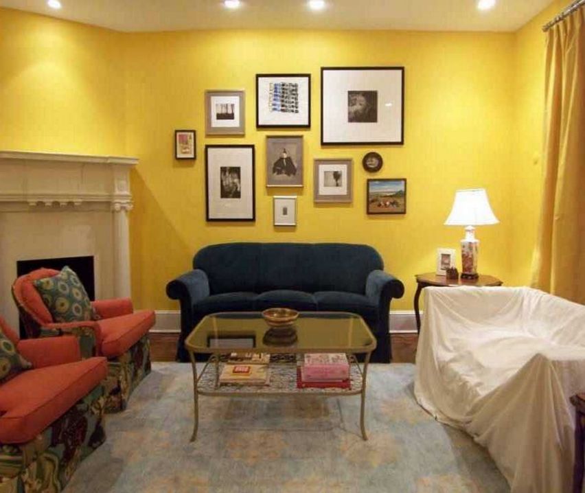 Denah dan Desain Rumah Minimalis: Kreativitas Cat Kuning Interior Ruang ...