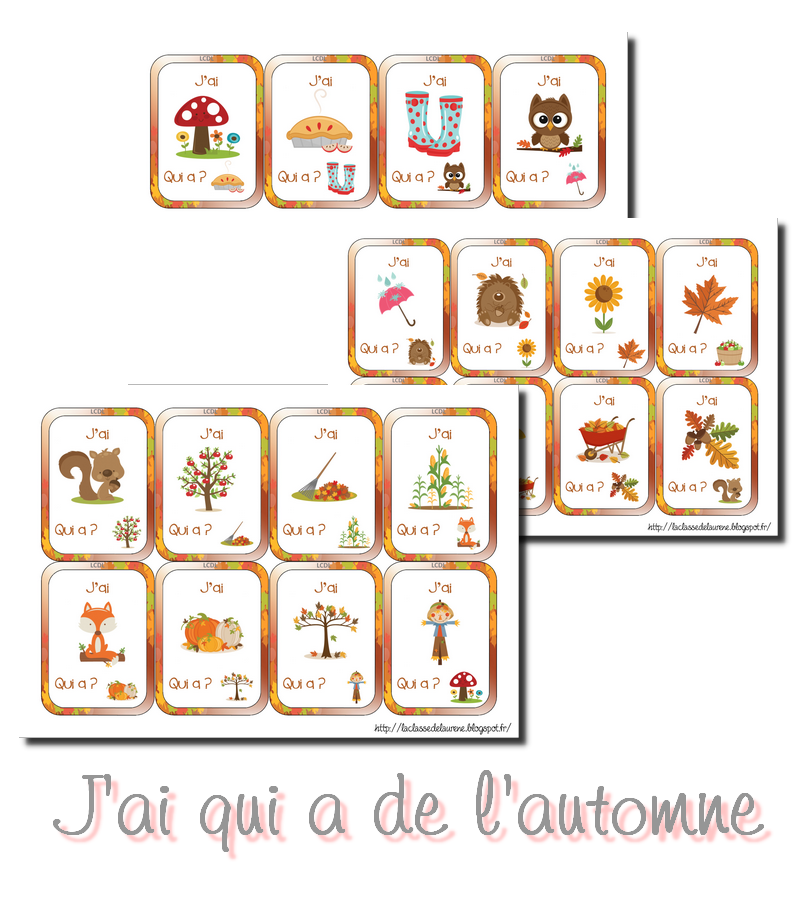La maternelle de Laurène: J'ai qui a de l'automne