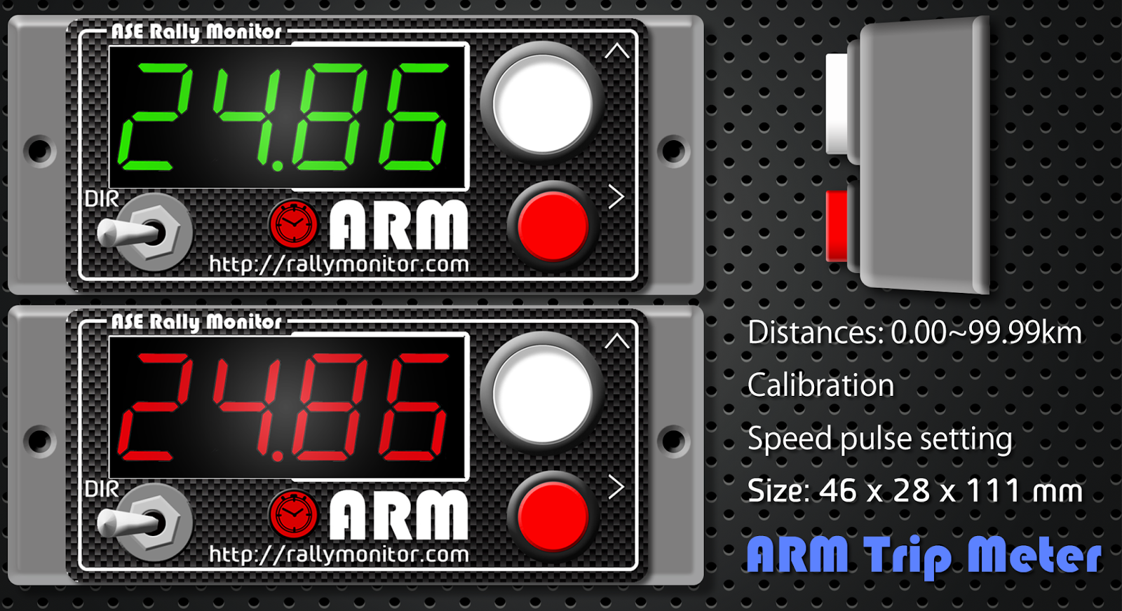 ASE Rally Monitor: ARM Trip Meter built up.