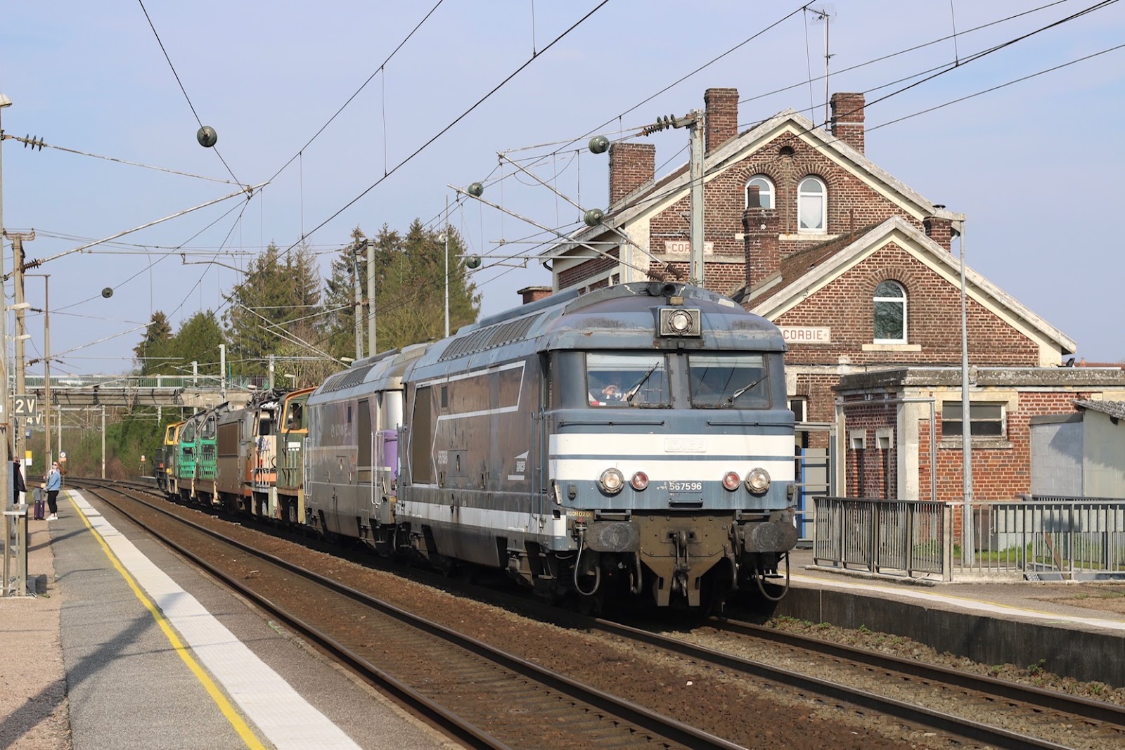 LA PASSION DU TRAIN: Circulation d'un train de la CMR à Corbie par Louis