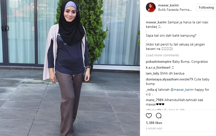 (FOTO) Baby Bump Mawar Fareeda, Isteri Fizo Omar Kini Kelihatan..Dipuji ...