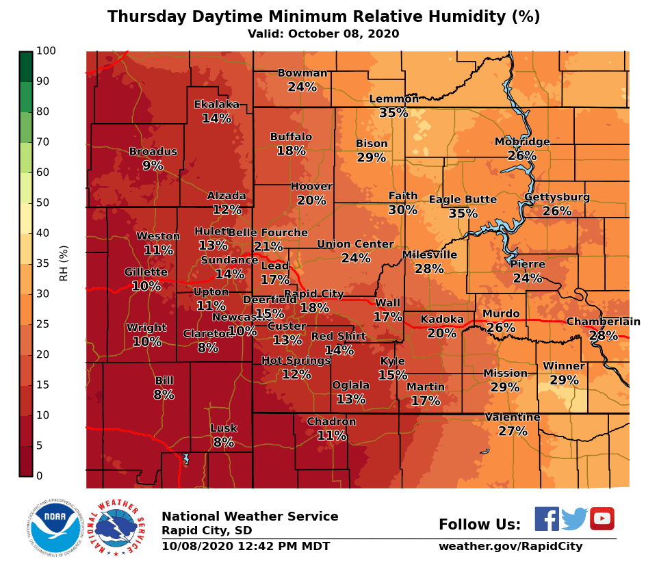 South Dakota Fire Weather: 2020