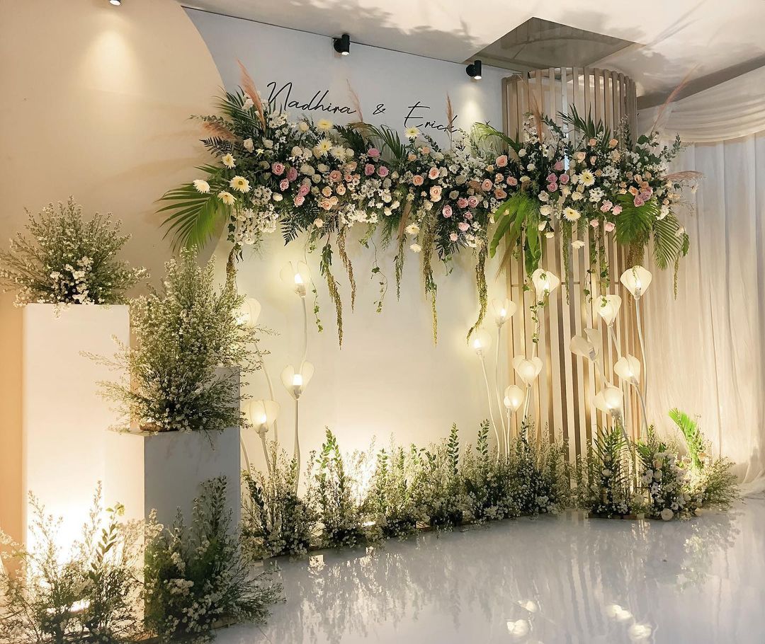 Contoh gambar dekor photobooth / akad terbaru minimalis - Dekorasi ...