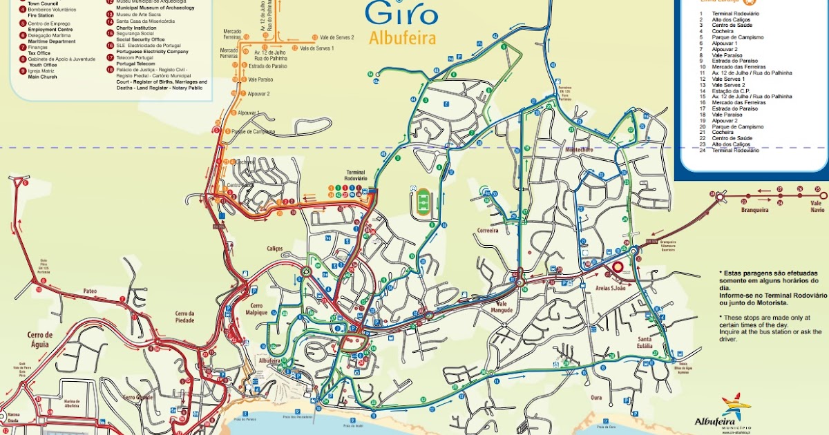 Giro Albufeira Mapa - Mapa Região