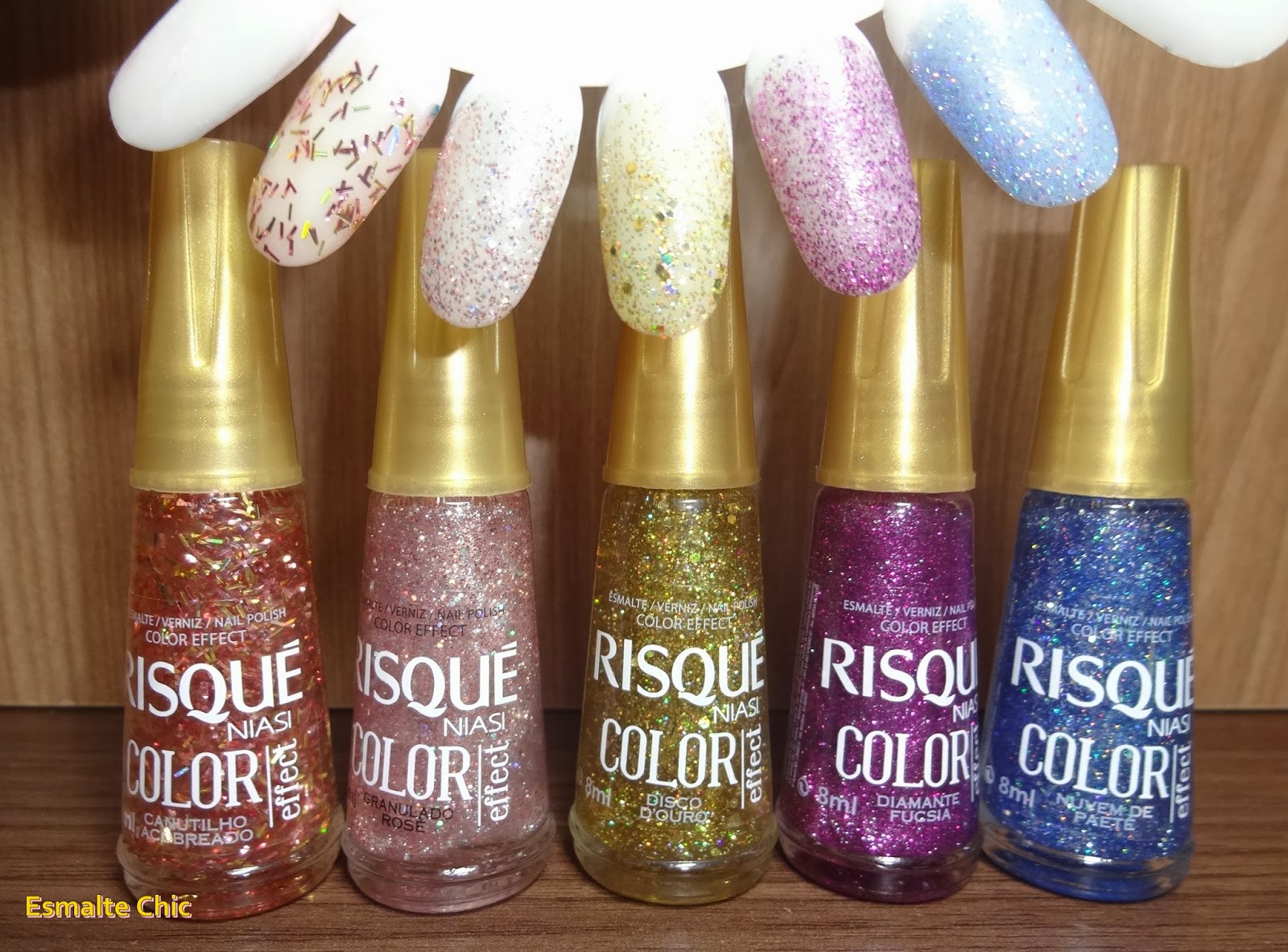 Esmalte Chic: Coleção Especial Risqué COLOR effect - Swatches!