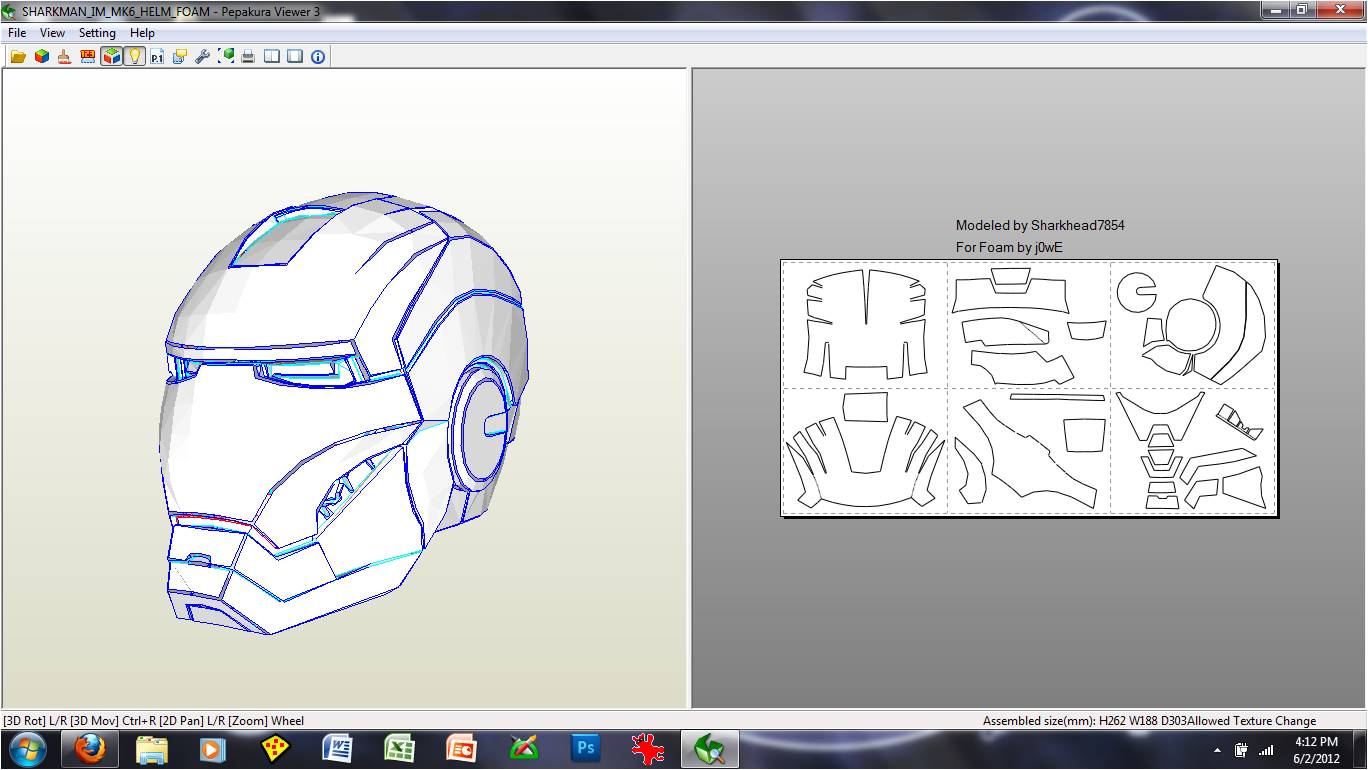 Pepakura designer paper craft pattern - fadshelf