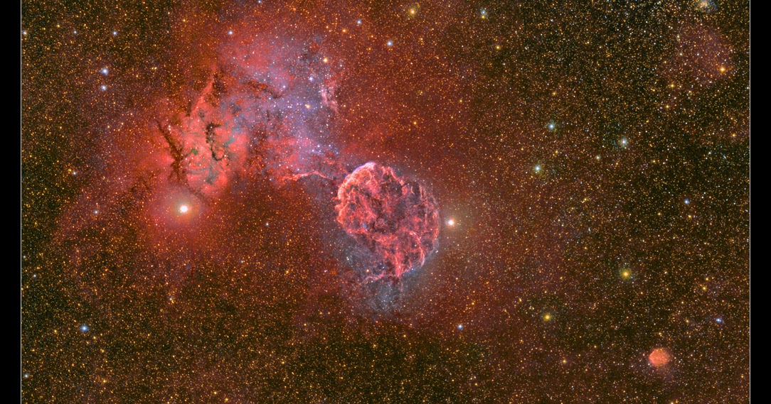 Astro Anarchy: Supernova remnant IC 443 in visual spectrum
