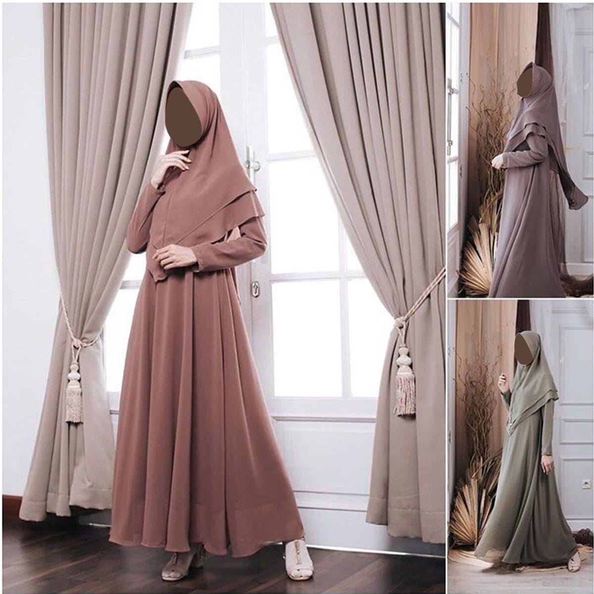 Model Gamis Syar'i Ceruti Babydoll Premium Mewah Terbaru