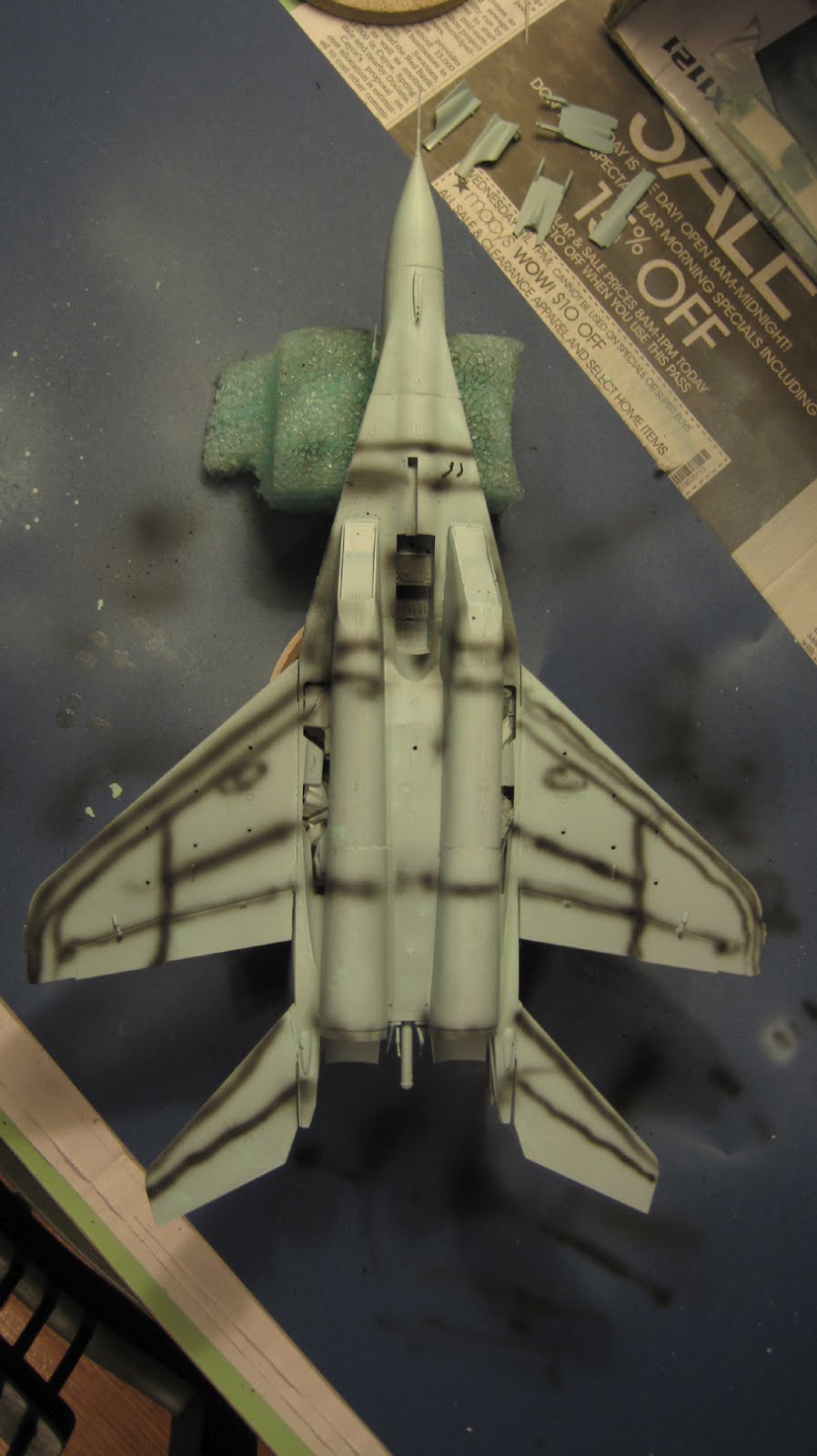 khanzilla: 1/48 Slovak Mig 29...panel lines...