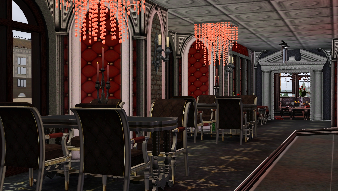 Sims 3 ComfoLife Design Studio: Bloodred Ruby Vampire Lounge: Download