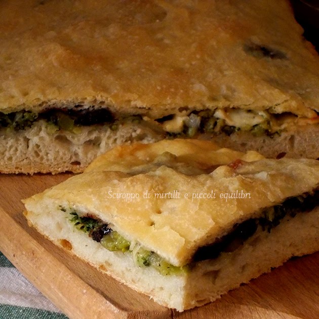 Sciroppo di mirtilli e piccoli equilibri: Scacciata ai broccoli