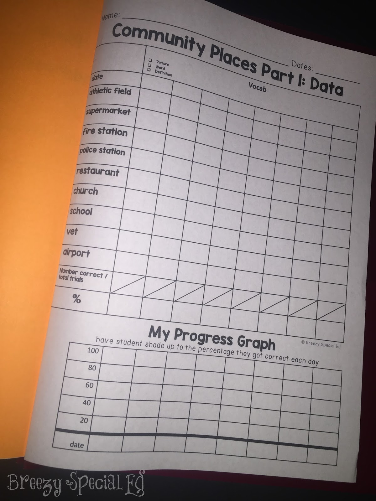 Community Places Curriculum - Breezy Special Ed