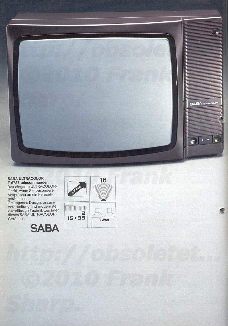 Obsolete Technology Tellye !: SABA ULTRACOLOR T6787 Telecommander CM ...