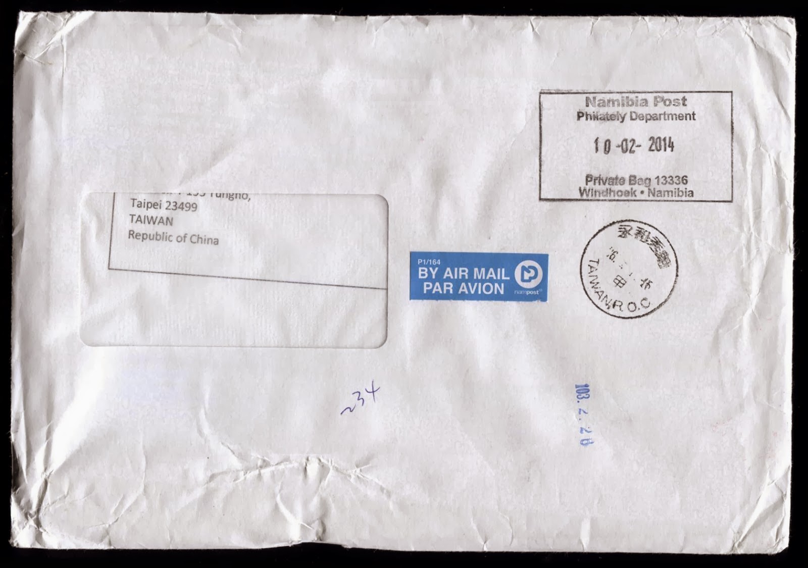 Gulfmann Stamps Collection: NAMIBIA ~ Namibian Official Postal Cover