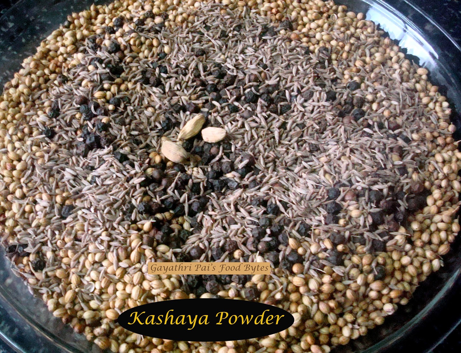Gayathri Pai's Food Bytes: Kashaya Powder - 2.