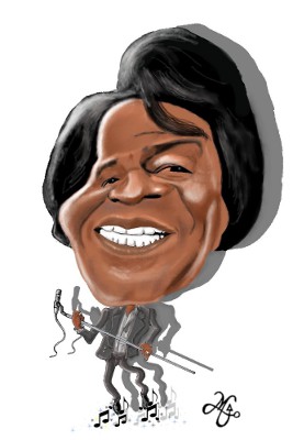 DESENHOS MARTHOLLI: James Brown(caricatura/desenho e pintura digital)