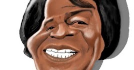 DESENHOS MARTHOLLI: James Brown(caricatura/desenho e pintura digital)