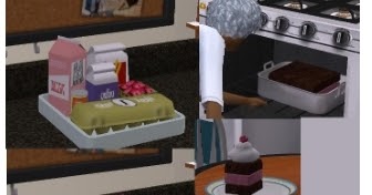 TheNinthWaveSims: The Sims 2 - Chocolate Raspberry Cream Cake