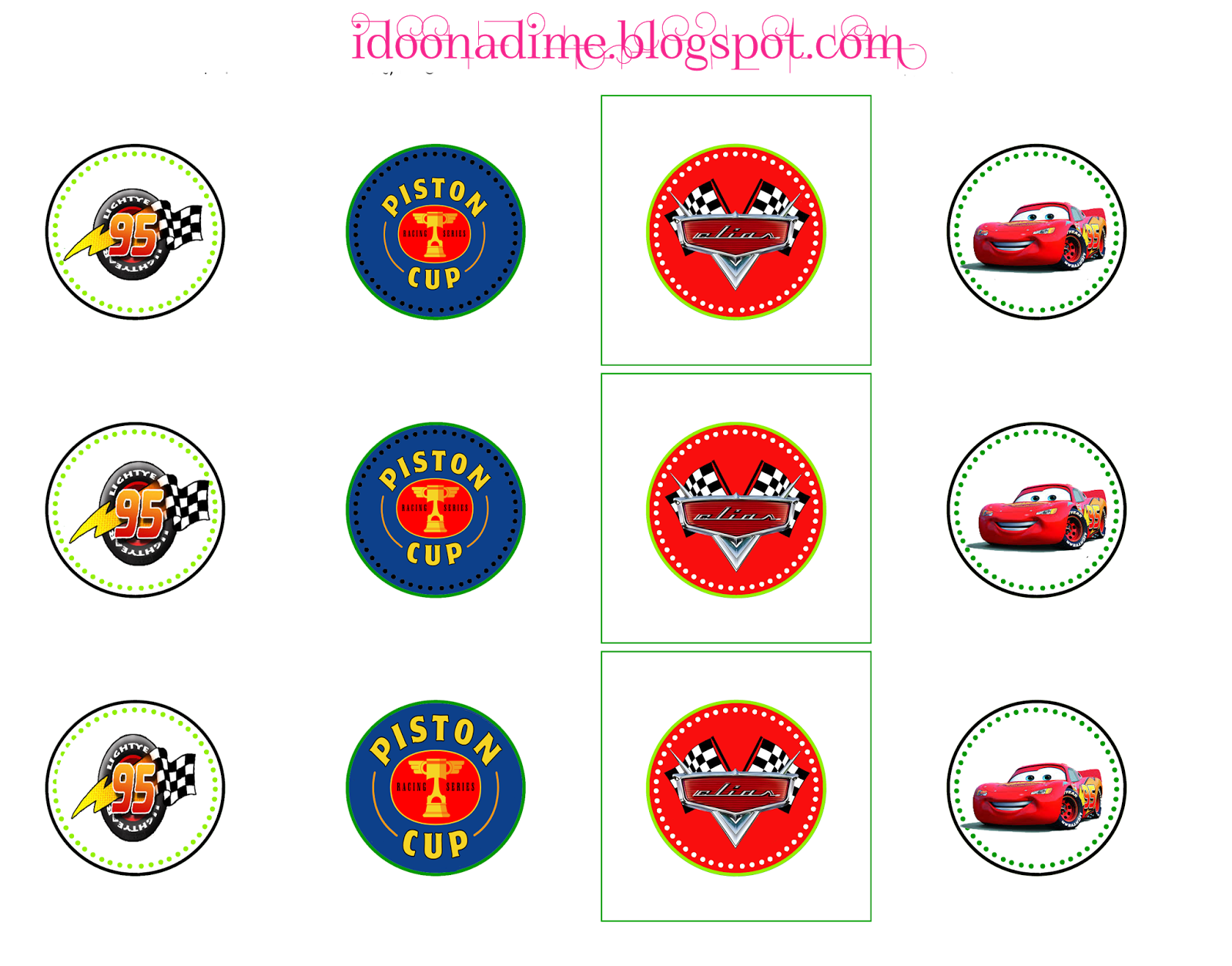 I Do On A Dime: Cars Party