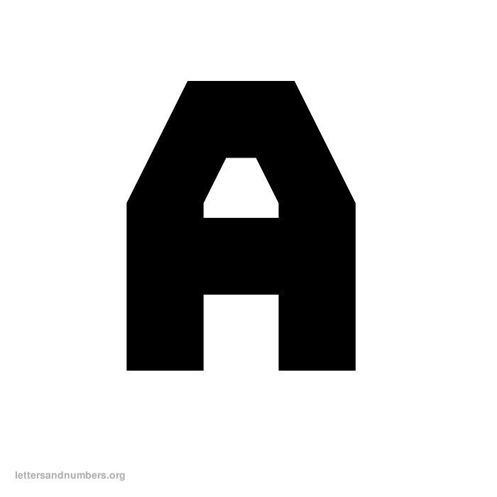 A In Block Letters - Formal Letter
