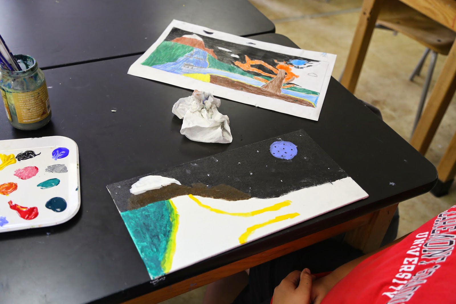 Grauer Art: Landscape painting, 7th Grade Art