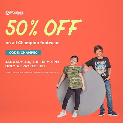 Manila Shopper: 50% OFF on ALL Champion Footwear at Payless.ph