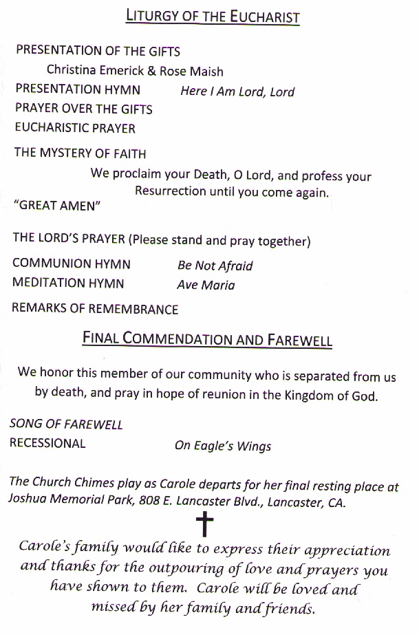 FAMILY HISTORY CHANNEL : Carole Marie Emerick