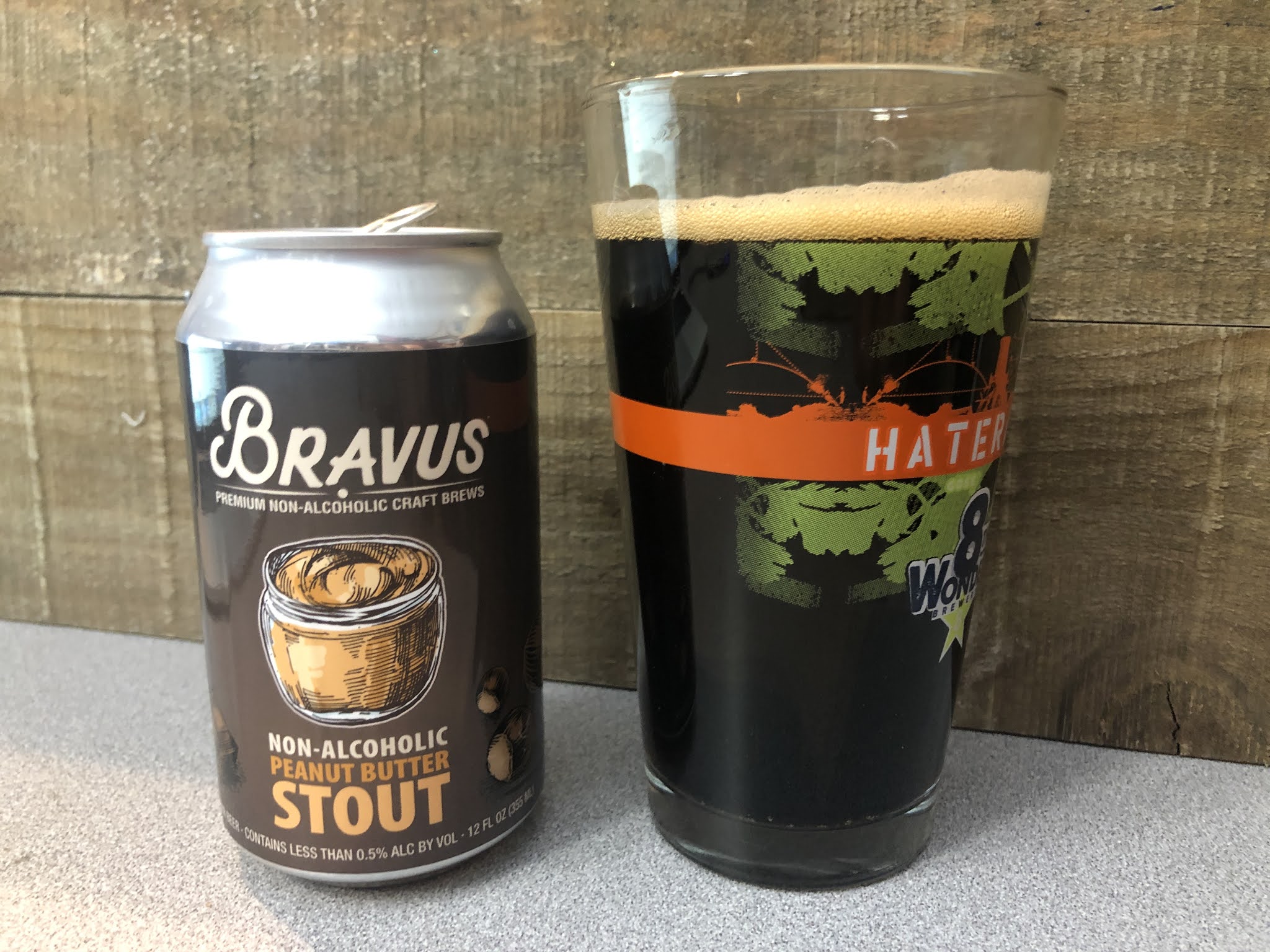 Bravus Peanut Butter Stout (Non Alcoholic) Beer Review - 5 February 2021.