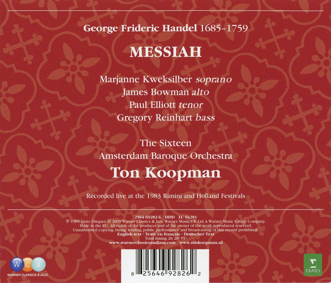 makdelart - classique: Handel - Messiah (Ton Koopman) [2CD]