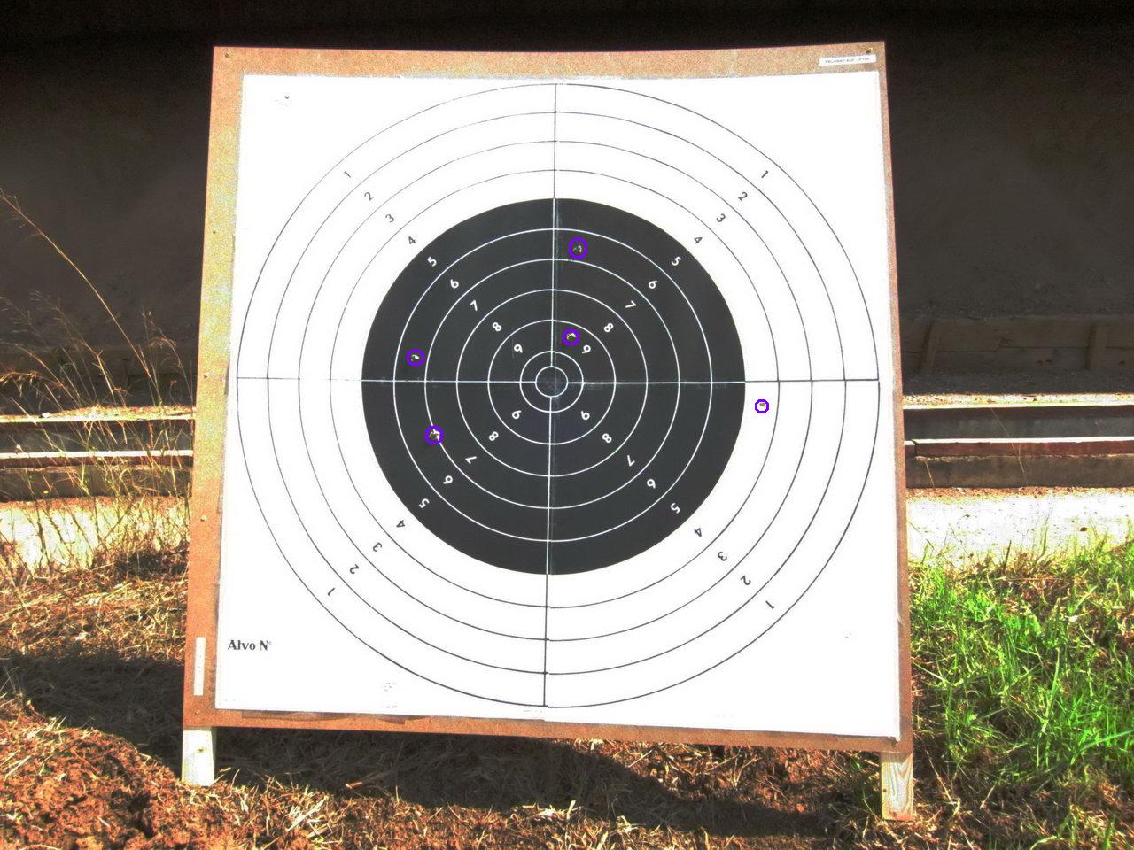 " Broken Sights ": Open sights at 300 meter with "Vergueiro" 8x57 rifle
