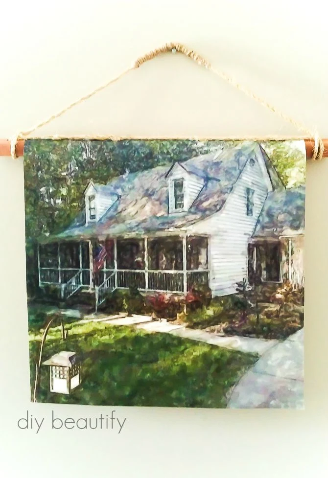 Create a Canvas Poster Wall Hanging - DIY Beautify - Creating Beauty at ...