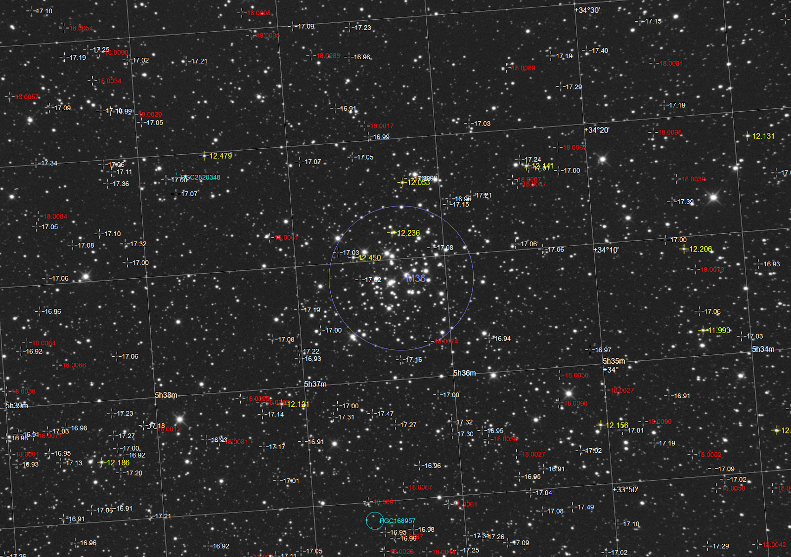 Astronomia Amatorska: Messier 36