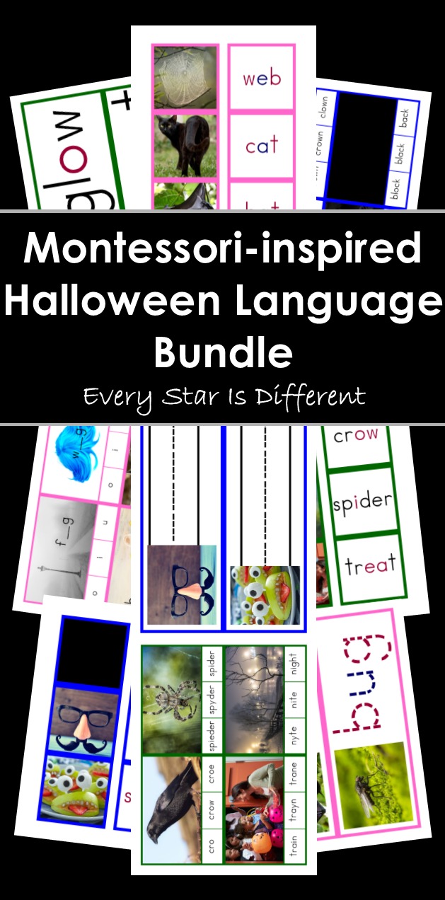 Every Star Is Different: Montessori-inspired Halloween Language Bundle