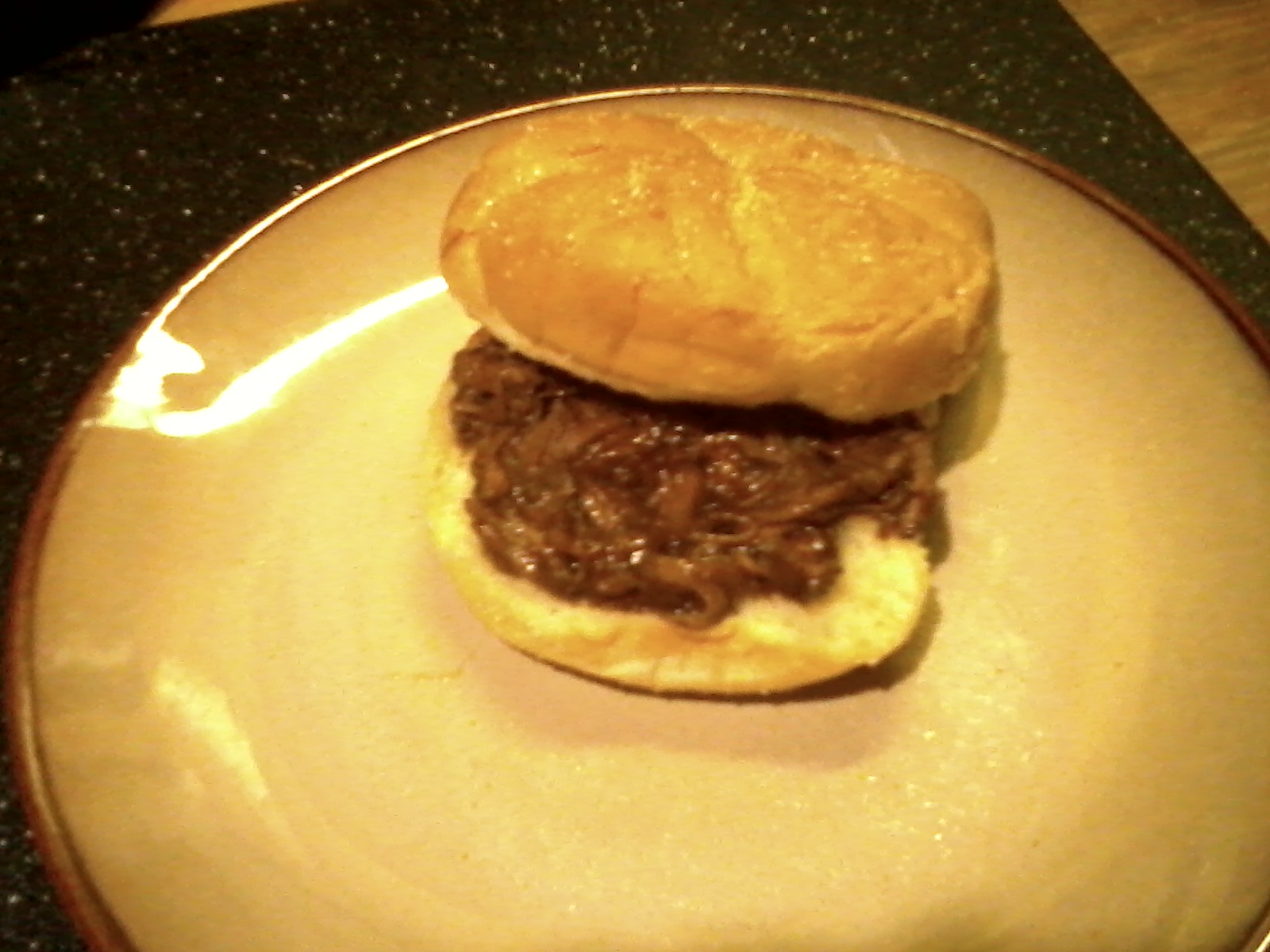 Rainey Day Meals: BBQ Braised Beef Ribs on Kaiser Bun