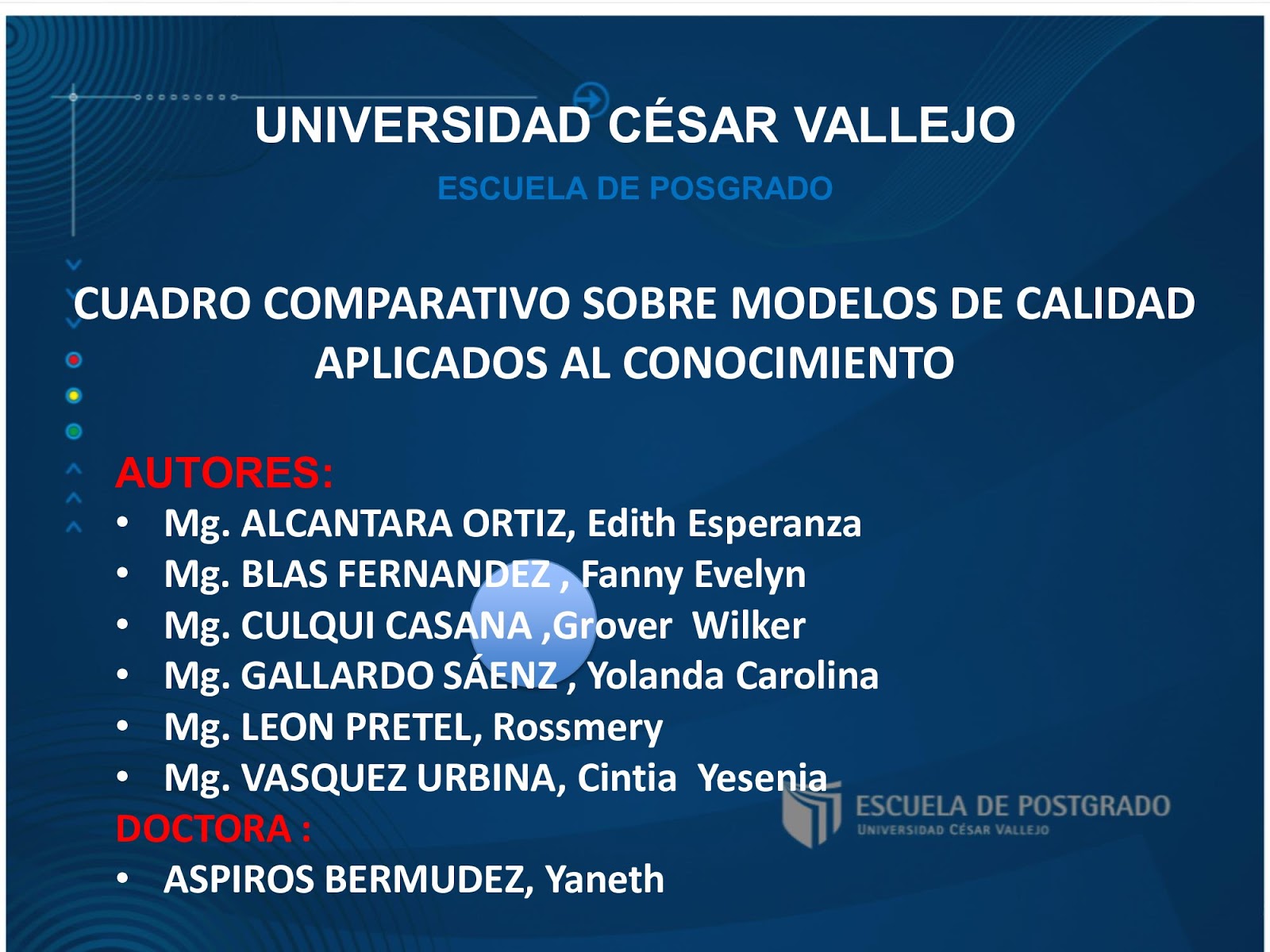 CUADRO COMPARATIVO MODELOS DE CALIDAD CUADRO COMPARATIVO MODELOS DE CALIDAD