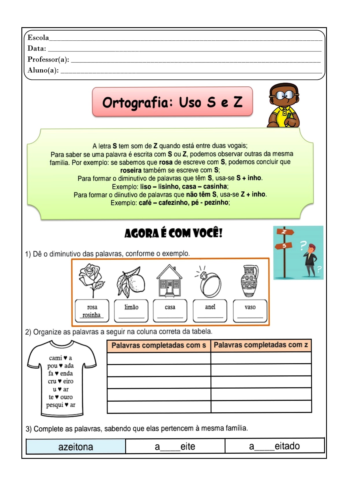 Atividade De Ortografia 7 Ano - LIBRAIN Atividade De Ortografia 7 Ano - LIBRAIN