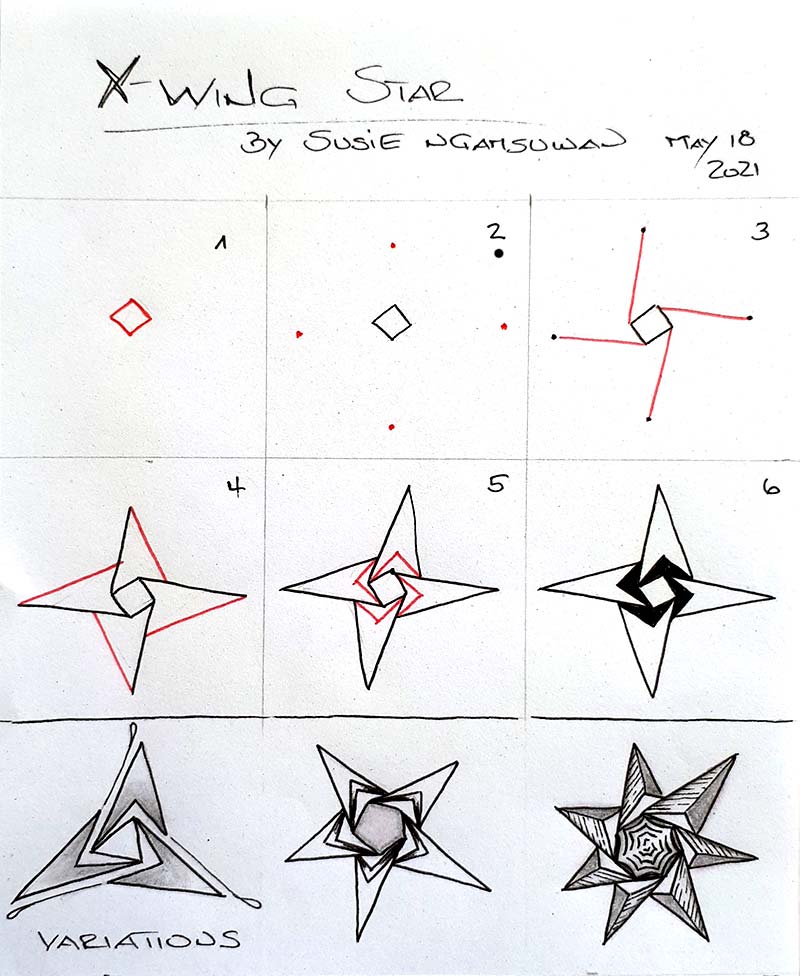 100 Days of Zentangle; Neurographics; Square One; New Tangle ...